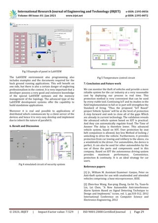 IRJET - Automobile Enhanced Security System using LabVIEW based on IoT | PDF