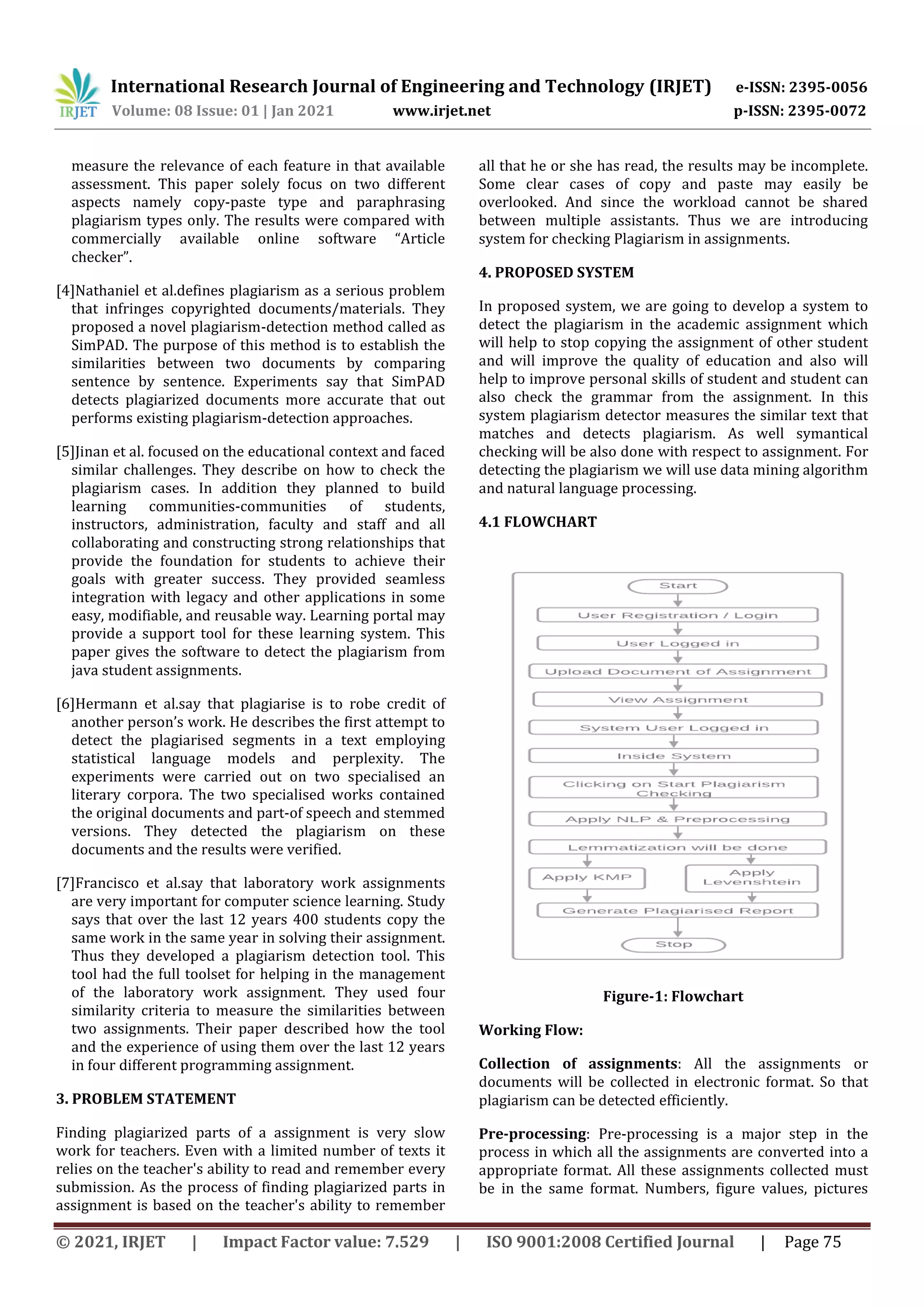 IRJET - Online Assignment Plagiarism Checking using Data Mining and NLP | PDF
