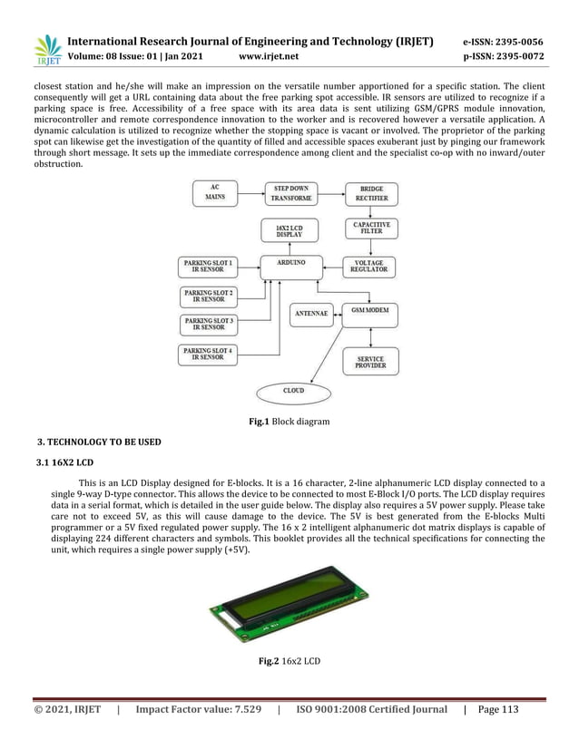 IRJET - A Design Thinking based Smart Parking System for Vehicle Parking using IoT | PDF