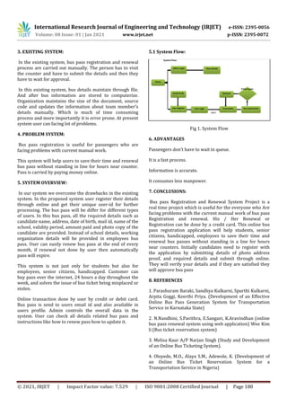 IRJET - Digital Bus Pass Generation System | PDF