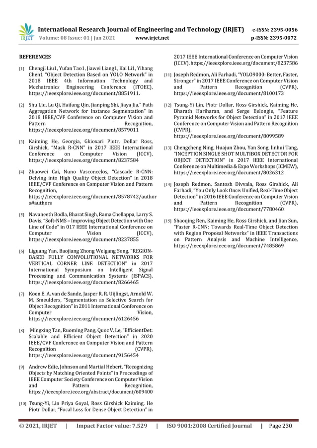 Irjet Object Detection Using Deep Learning With Opencv And Python Pdf Cameras And
