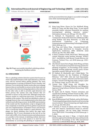 IRJET - PHISCAN : Phishing Detector Plugin using Machine Learning | PDF