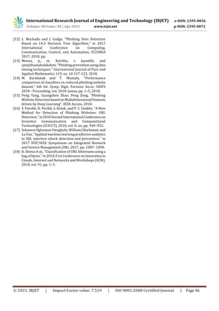 IRJET - PHISCAN : Phishing Detector Plugin using Machine Learning | PDF
