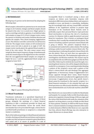 IRJET- Design and Fabrication of Smart Blood Group Detector | PDF