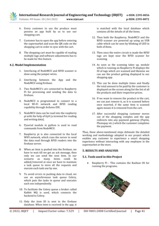 Smart Shopping Cart with Automatic Billing System | PDF