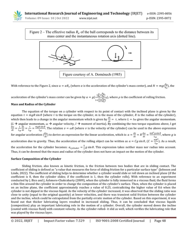 Investigating the Physics of Cylindrical Motion | PDF