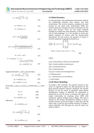 Indigenously Design Development and Motion Control of Multi-DoF Robotic Manipulator | PDF