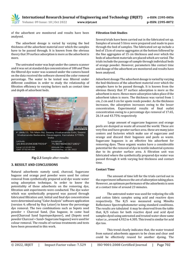 REMOVAL OF TEXTILE DYES FROM AQUEOUS SOLUTION USING SUGARCANE BAGASSE AND FRUIT PEELS | PDF ...