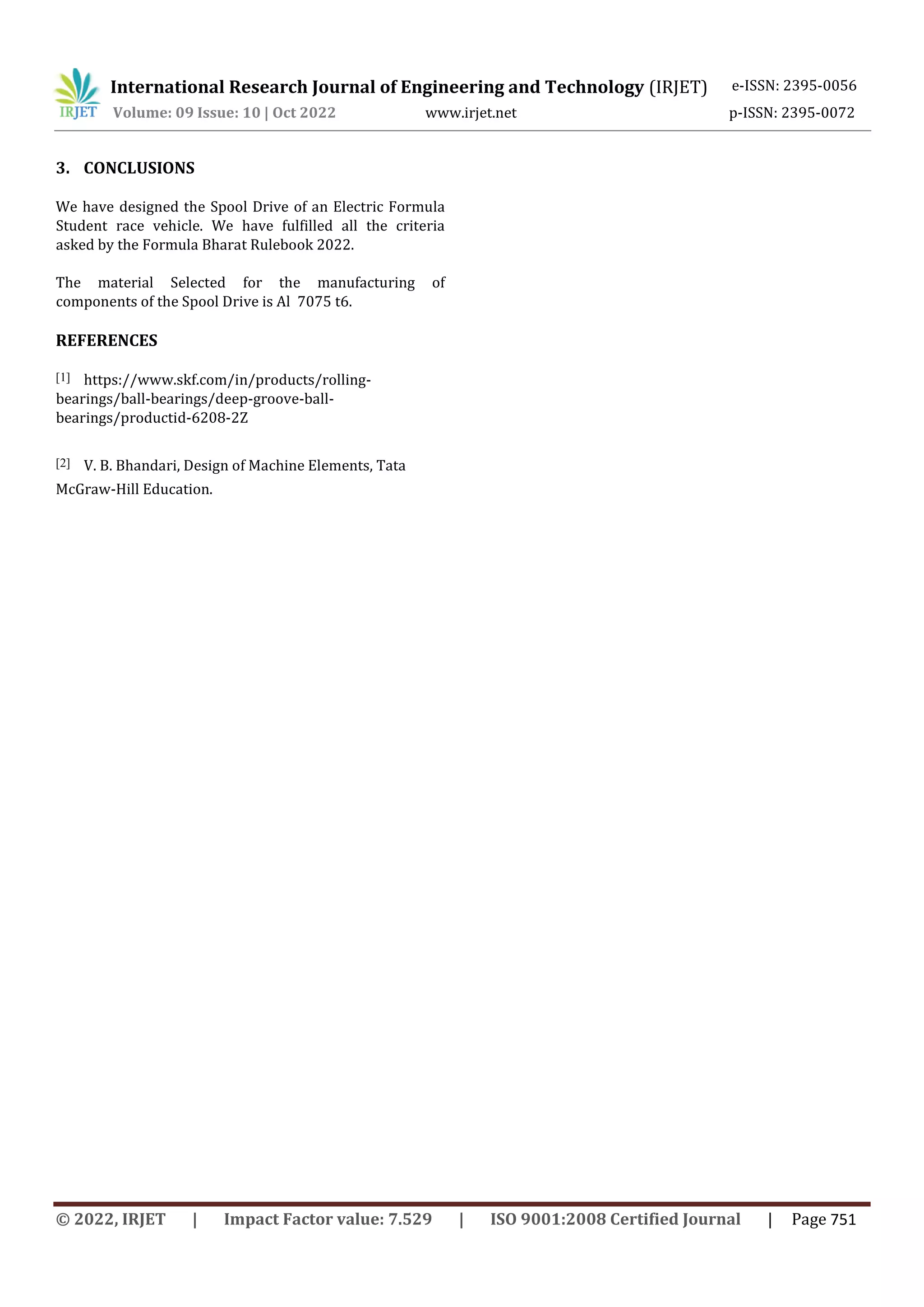 Design and analysis of Spool Drive For FSAE Vehicle | PDF