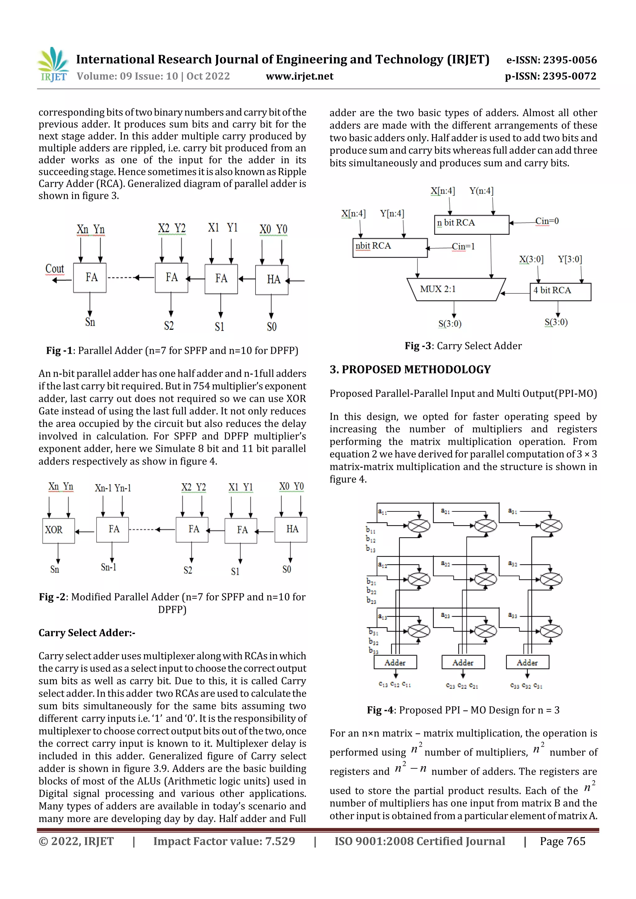 High Speed and Area Efficient Matrix Multiplication using Radix-4 Booth Multiplier | PDF