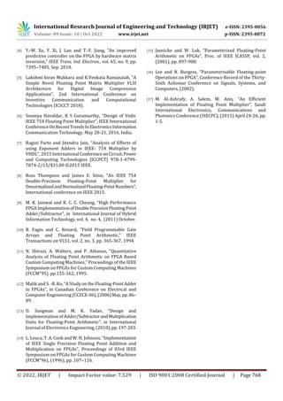 High Speed and Area Efficient Matrix Multiplication using Radix-4 Booth Multiplier | PDF