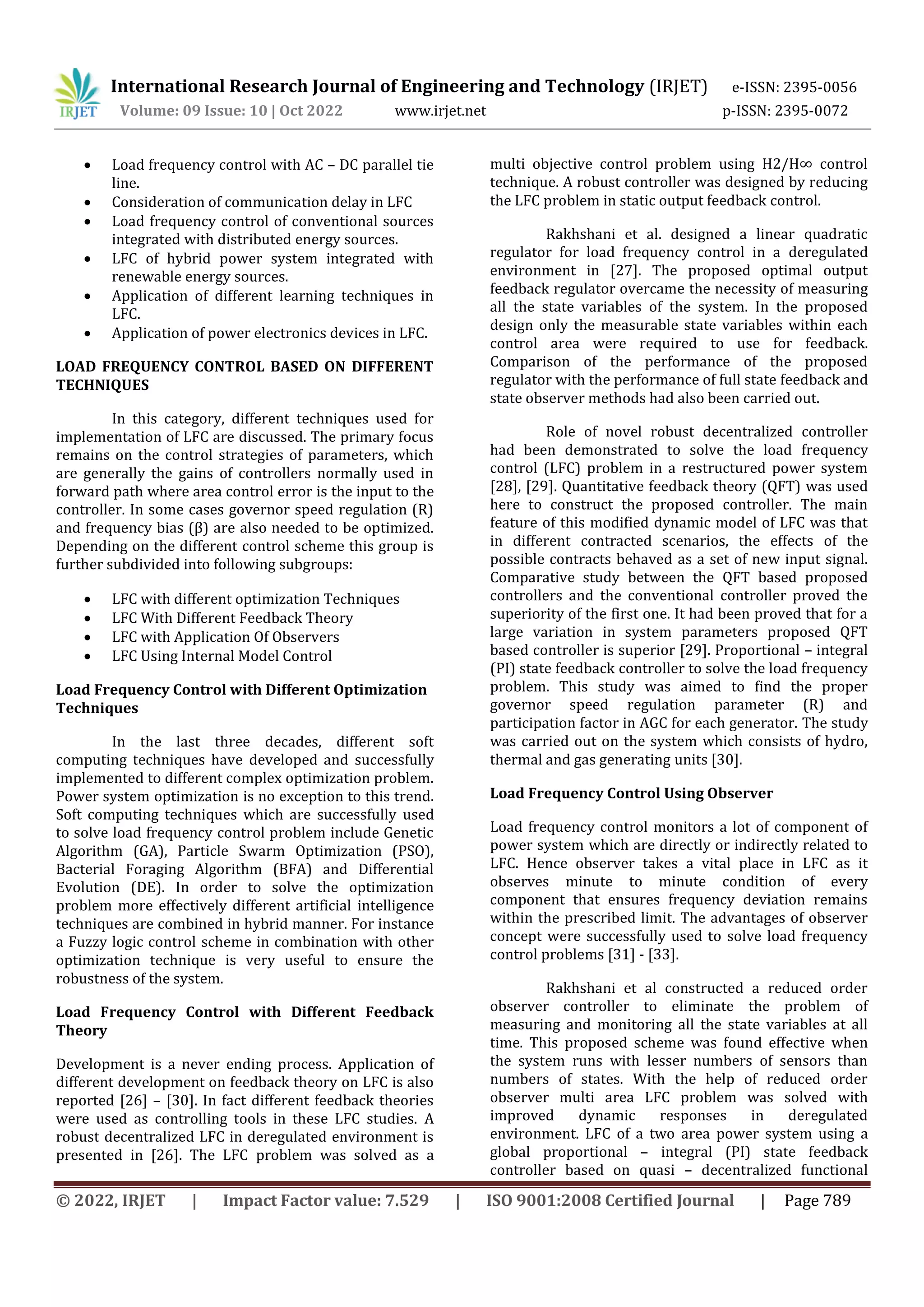 Control Of Three Area Interconnected Power System Using Sliding Mode Controller Pdf