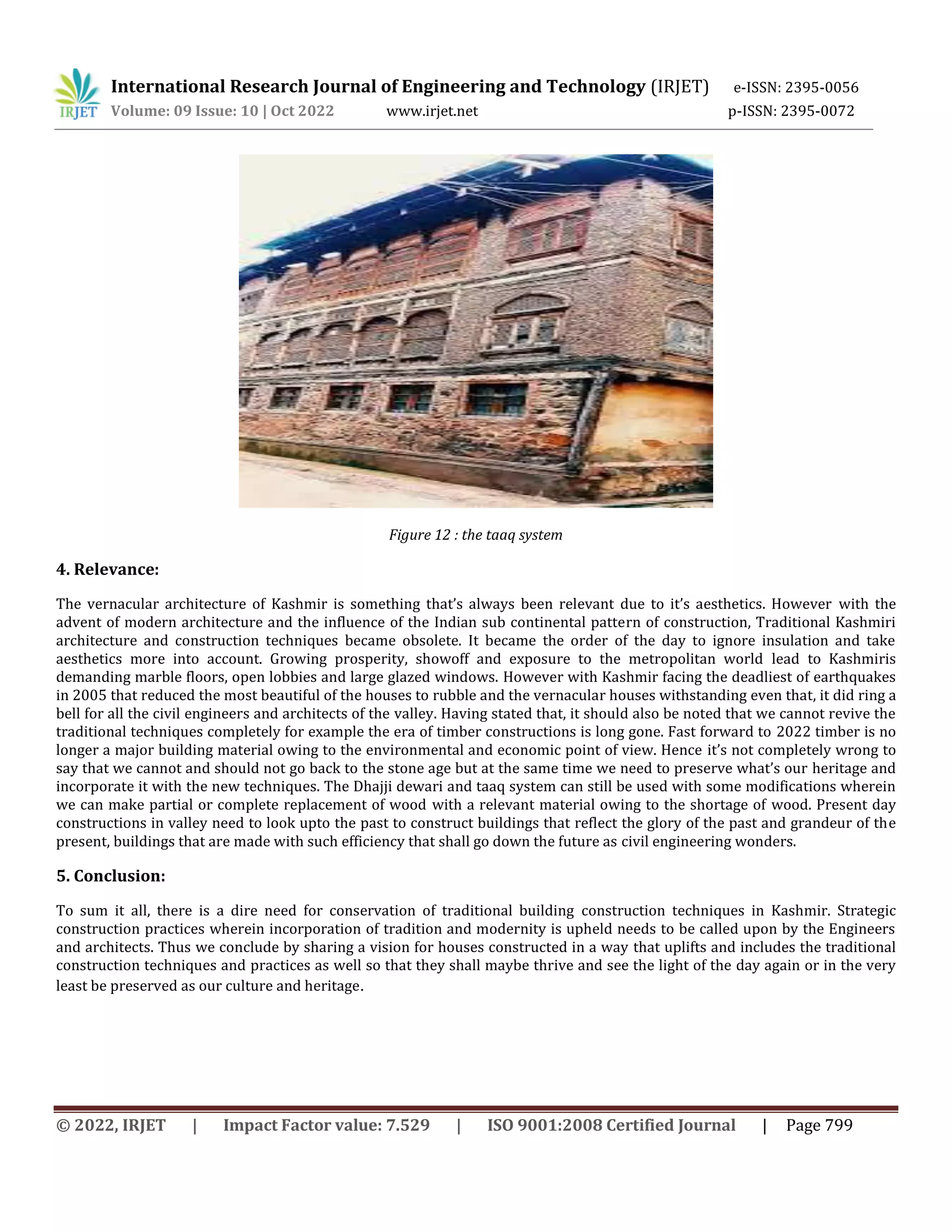 Vernacular Architecture of Kashmir and it's relevance in the present ...