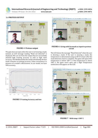 AUTOMATIC GATE BASED ON FACEMASK & TEMPERATURE DETECTION | PDF | Infectious Diseases | Diseases ...