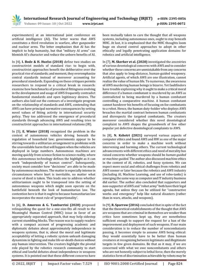 The Rise in Autonomous Technology, Autonomous Weapons Systems, and Robot Weaponry: Enhancing ...