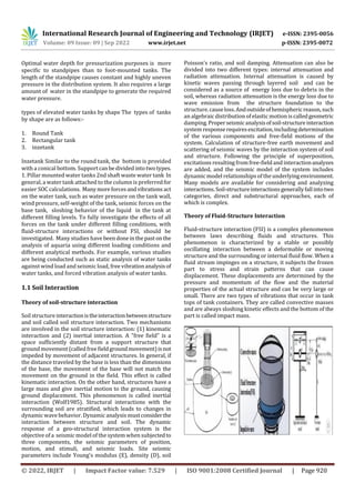 Comparision of Analysis of Overhead Intze Water Tank by Finite Element Method on Seismic Loading ...