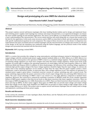 Design and prototyping of a new SMPS for electrical vehicle | PDF
