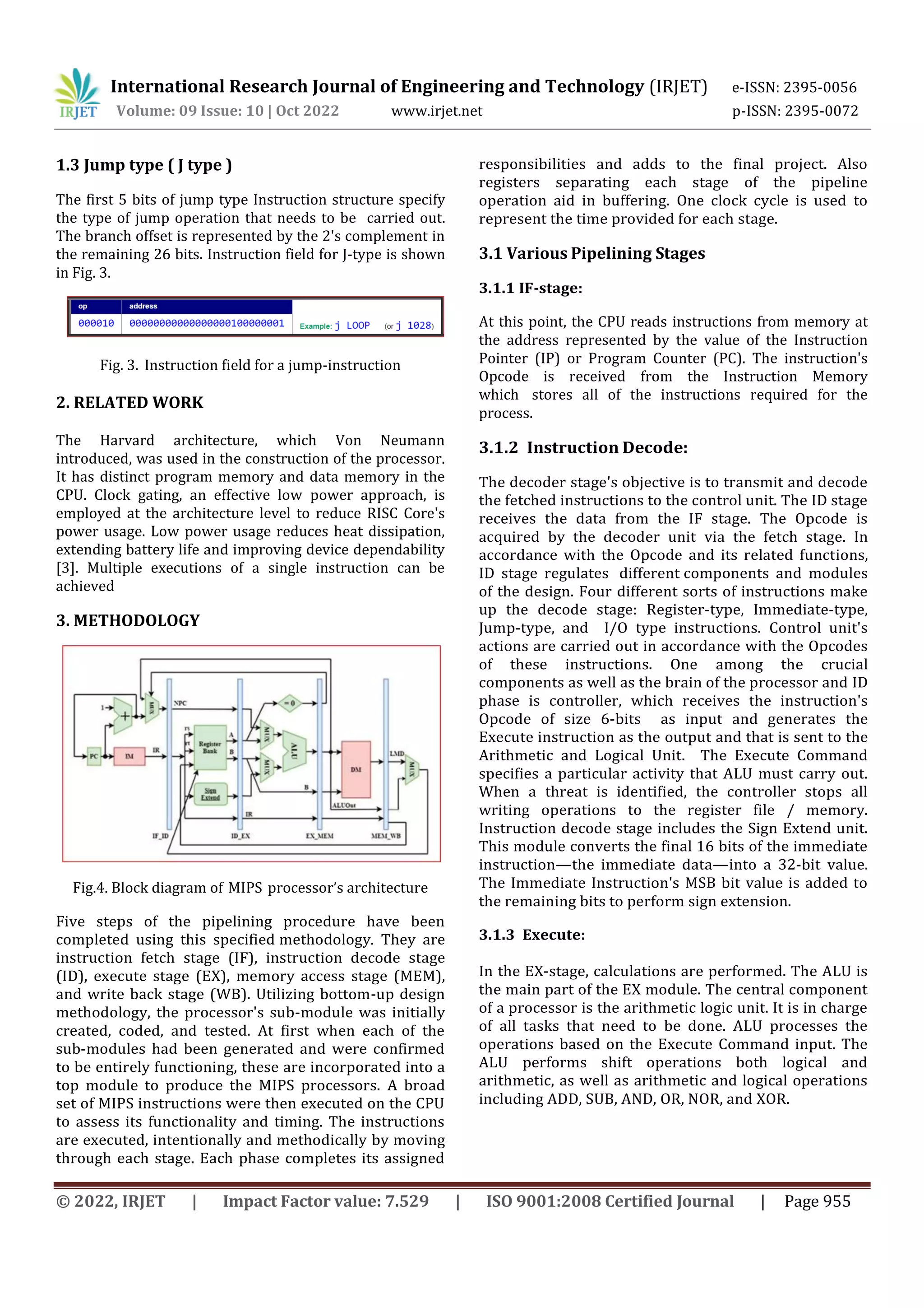 Design And Development Of A 5 Stage Pipelined Risc Processor Based On Mips Pdf 1740