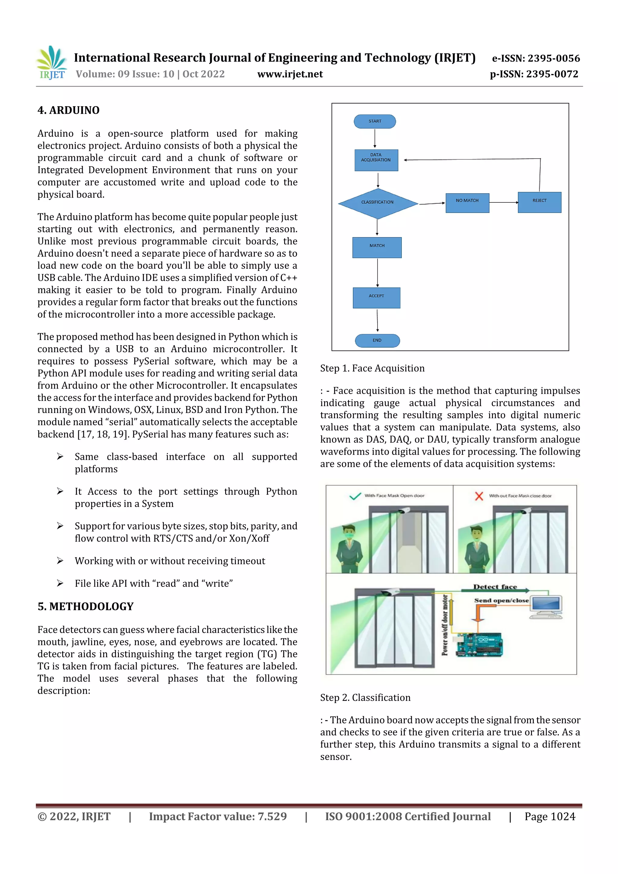 Review on Arduino-Based Face Mask Detection System | PDF