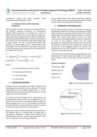 COMPUTATIONAL FLUID DYNAMIC ANALYSIS OF NACA 0006 AEROFOIL AT DIFFERENT PARAMETERS WITH ...