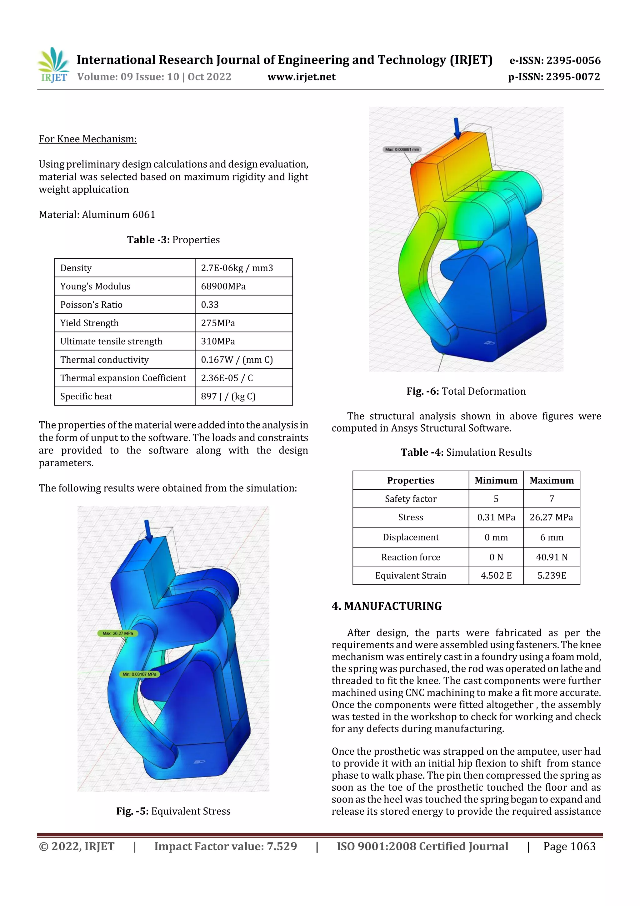Design & Development of Prosthetic Leg | PDF