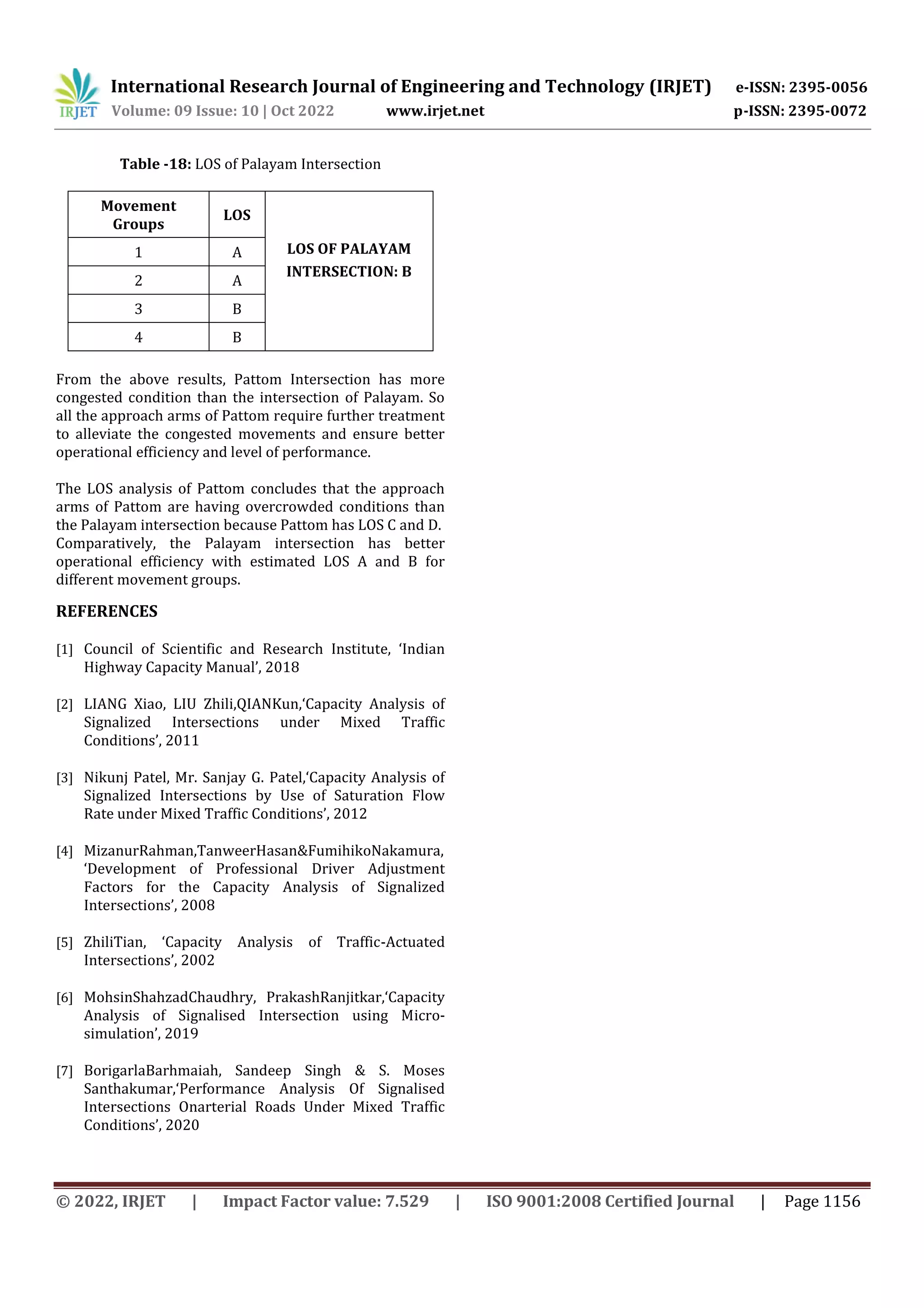 Capacity Analysis of Signalized Intersection in Urban Areas | PDF