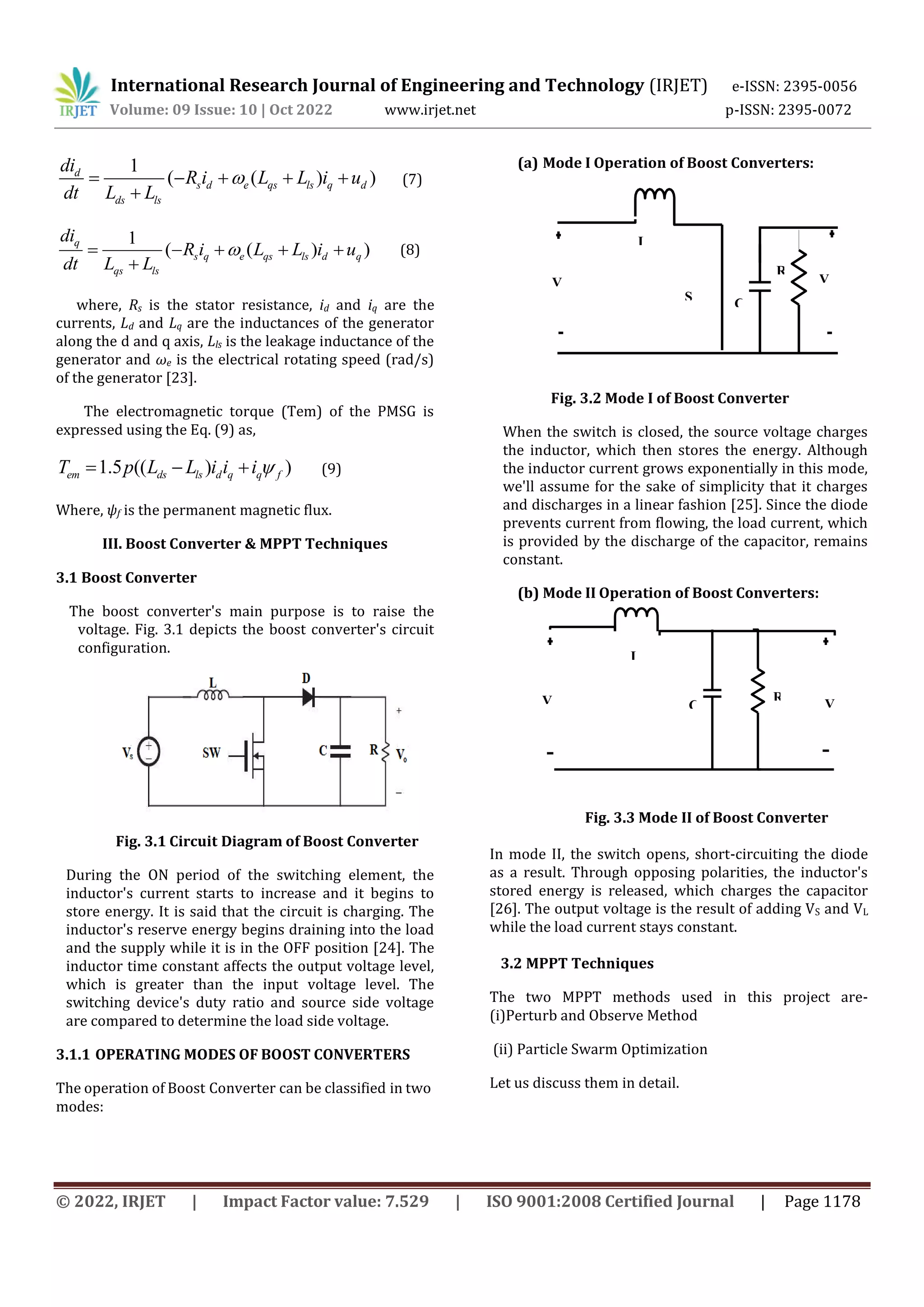 PERMANENT MAGNET SYNCHRONOUS GENERATOR BASED WIND ENERGY CONVERSION ...