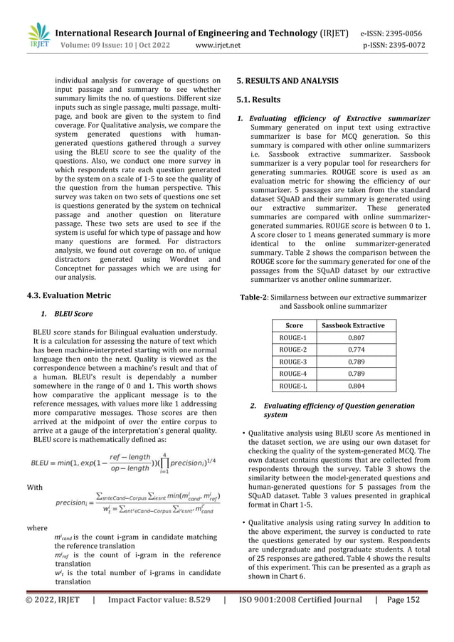 Automated Context Based Question Distractor Generation Using Extractive Summarization Pdf