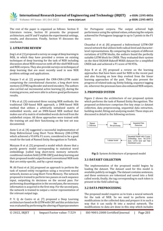 Named Entity Recognition using Bi-LSTM and Tenserflow Model | PDF | Databases | Computer ...