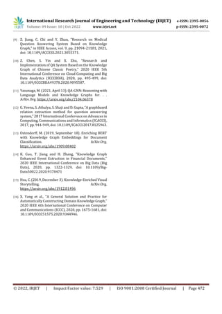 Knowledge Graph and Similarity Based Retrieval Method for Query Answering System | PDF