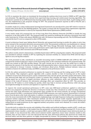 High-Frequency Trading in Stock Market | PDF