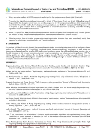 High-Frequency Trading in Stock Market | PDF