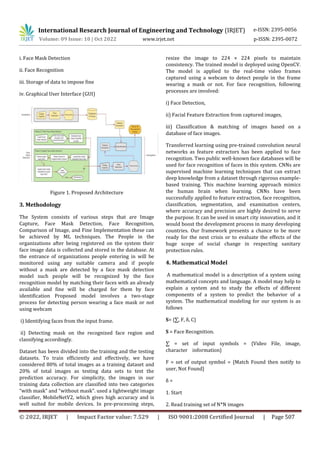 Face Mask Detection and Face Recognition Using Machine Learning | PDF | Technology & Computing