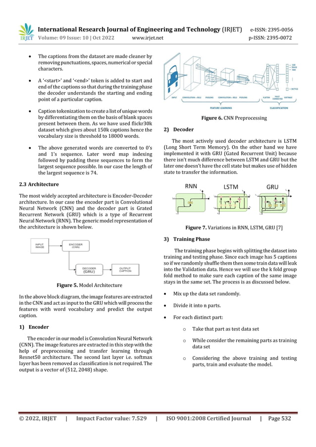 Automated Image Captioning – Model Based on CNN – GRU Architecture | PDF | Cameras and ...