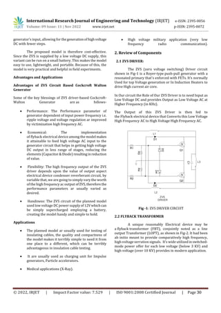 ZVS Circuit based – Cockcroft Walton High Voltage DC Generator | PDF