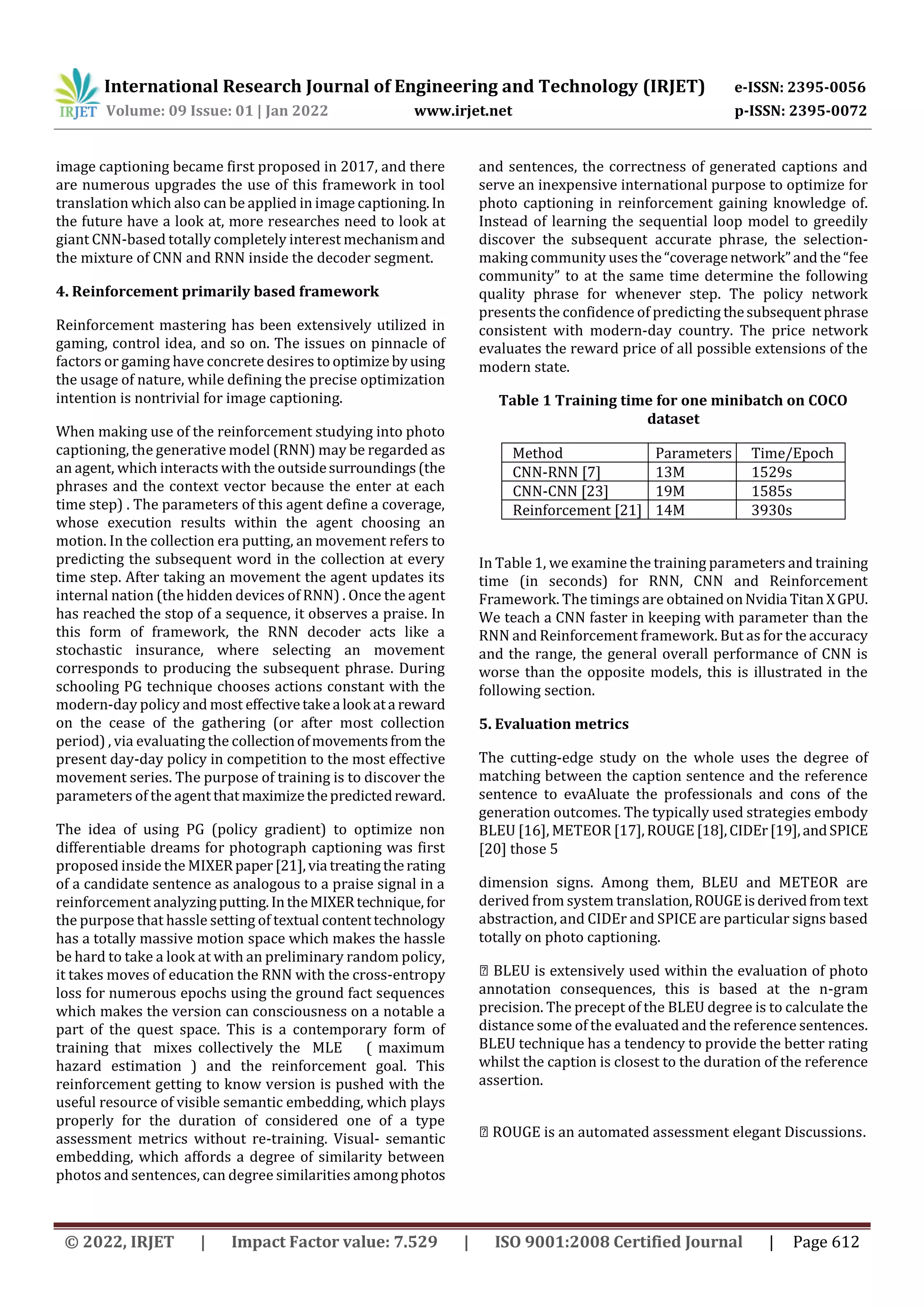 Image Captioning based on Artificial Intelligence | PDF Image Captioning based on Artificial Intelligence | PDF