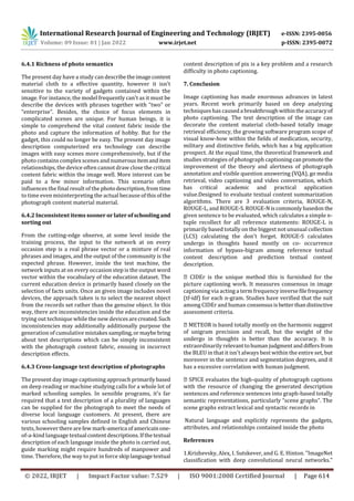 Image Captioning based on Artificial Intelligence | PDF