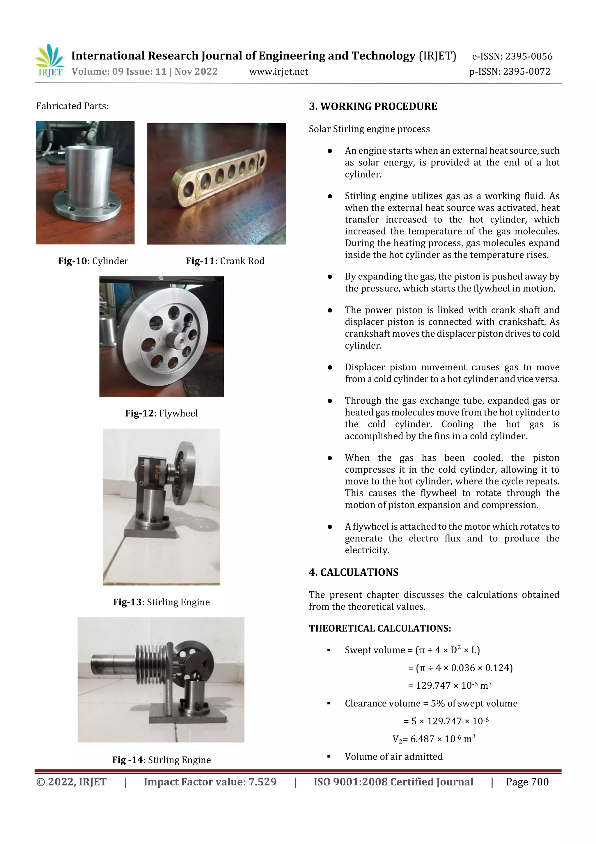 DESIGN AND FABRICATION OF ALPHA STIRLING ENGINE | PDF