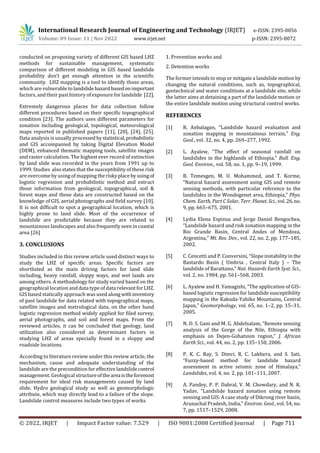 Landslide hazard zonation and evaluation using GIS and remote sensing: A Review | PDF