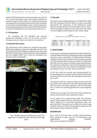 Real-time 3D Object Detection on LIDAR Point Cloud using Complex- YOLO V4 | PDF