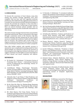 A STUDY OF THE LITERATURE ON CARDIOVASCULAR DISEASE PREDICTION METHODS ...