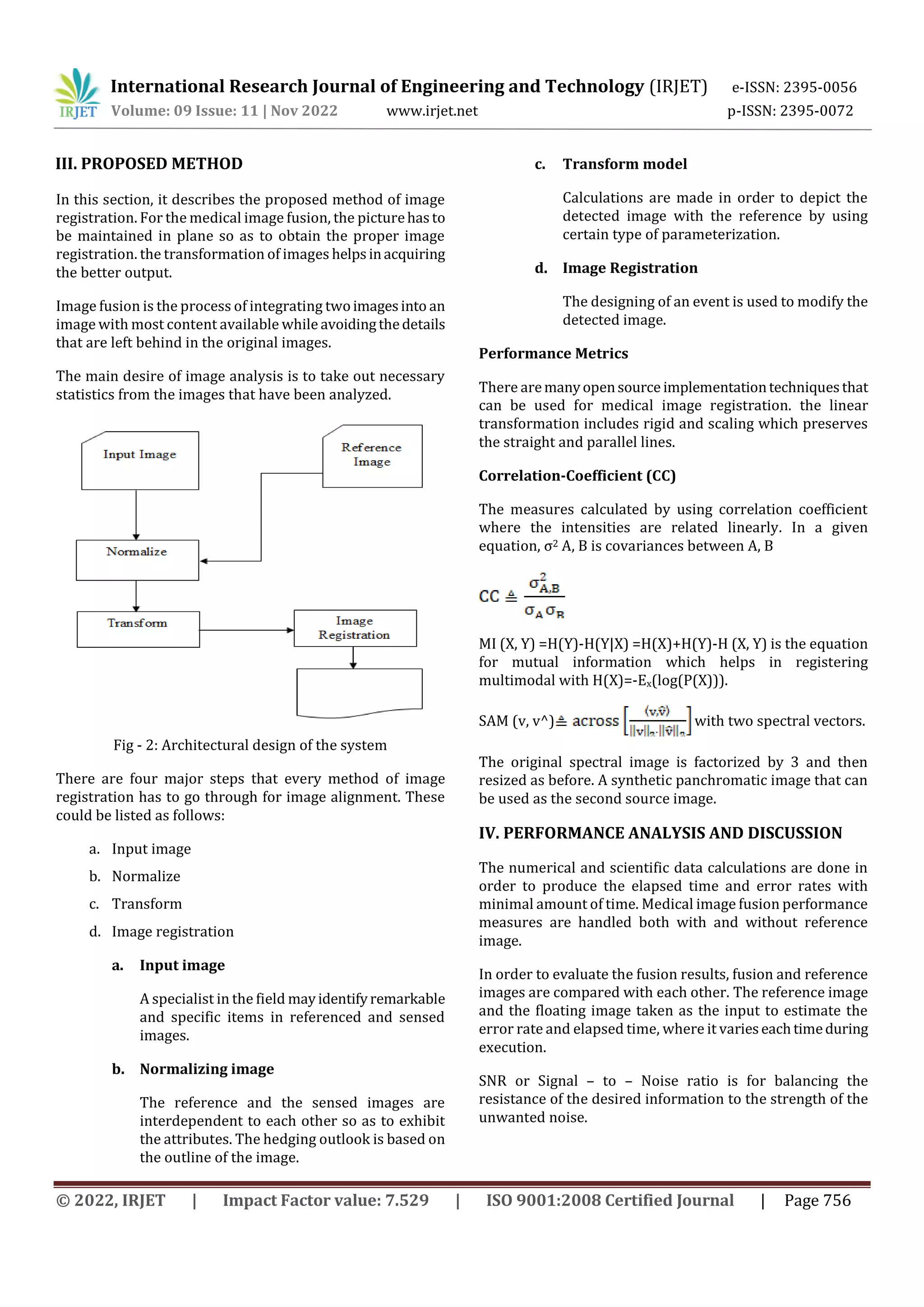 DEVELOPMENT OF FAST AND ROBUST IMAGE REGISTRATION METHOD USING DISTANCE MEASURES FOR IMPROVED ...