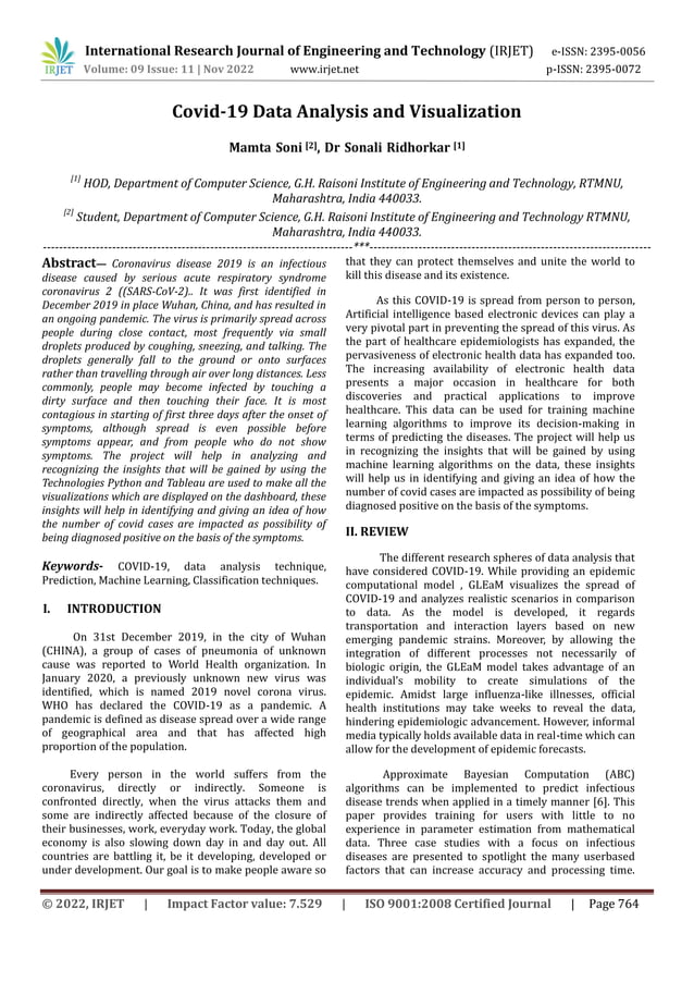 Covid-19 Data Analysis and Visualization | PDF | Infectious Diseases ...