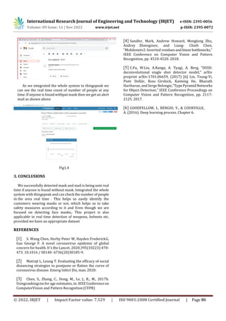 FACE MASK DETECTION AND COUNTER IN THINGSPEAK WITH EMAIL ALERT SYSTEM ...