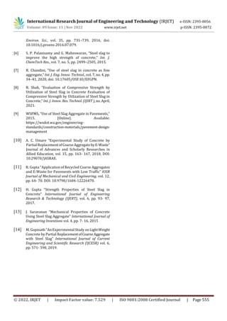 A Review on Strength criteria of partial replacement of E-waste and ...