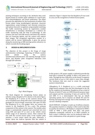 Raspberry Pi Vehicles Number Plate Recognition | PDF