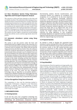 AUTOMATION OF ATTENDANCE USING DEEP LEARNING | PDF | Educational Assessment | Education