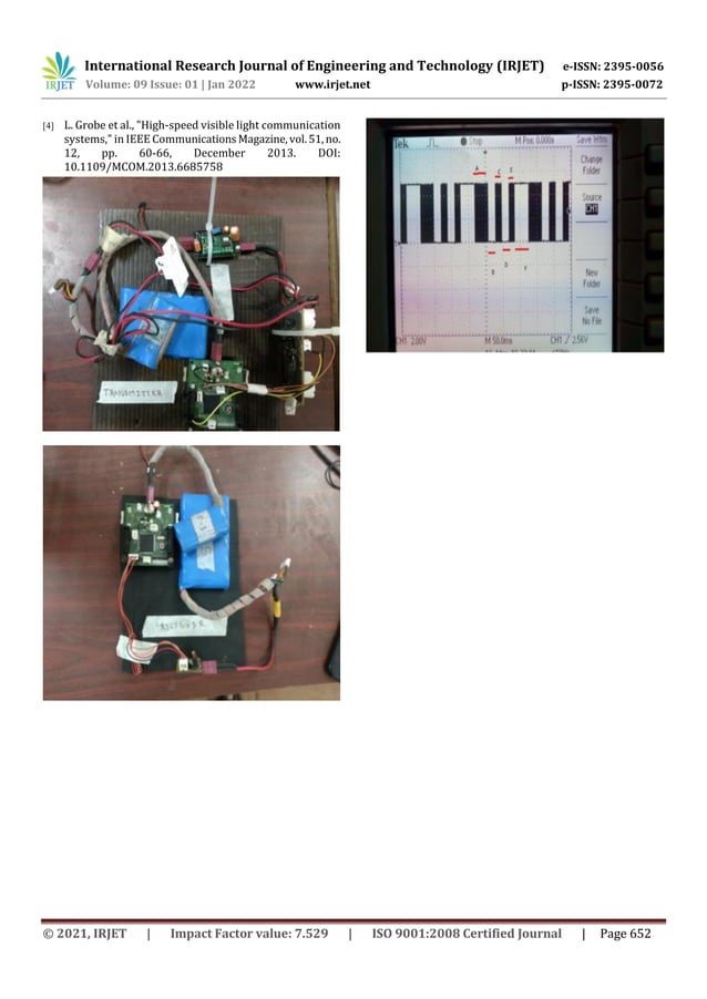Visible Light Communication Using LED's and LDR | PDF