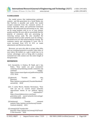 YouTube Title Prediction Using Sentiment Analysis | PDF