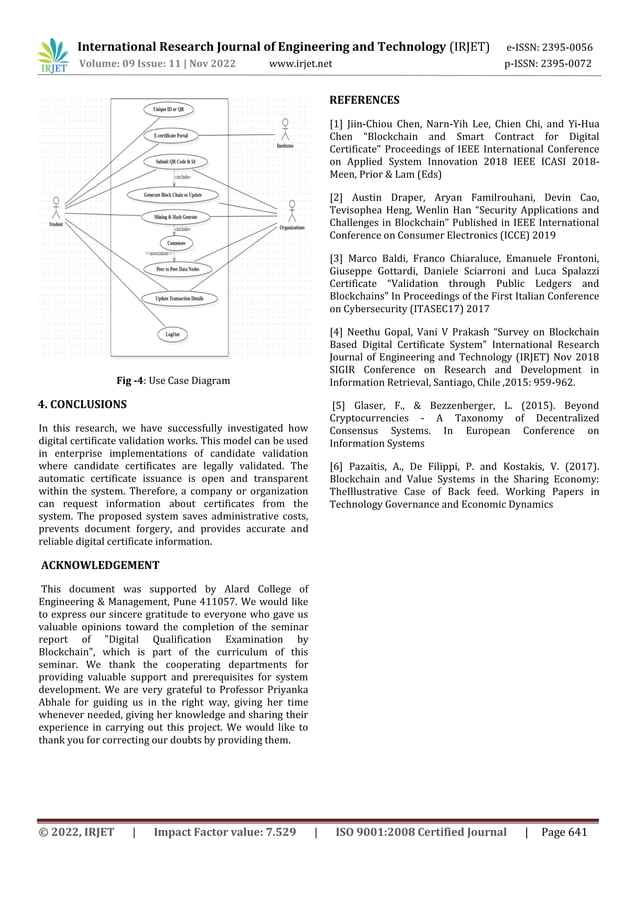 Digital Certificate Verification Using Blockchain Pdf